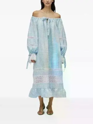 Sleeper Checked Midi Dress