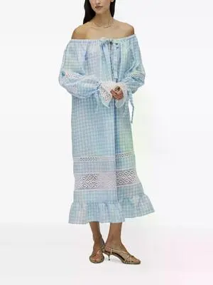 Sleeper Checked Midi Dress