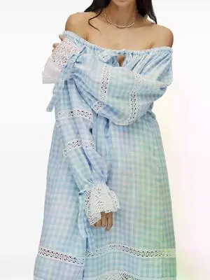 Sleeper Checked Midi Dress
