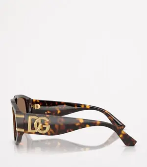 Dolce & Gabbana Dg Millennials Pilot Sunglasses - Brown