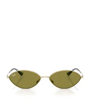 Ray-ban Rb3757 Kai Bio-based Oval Sunglasses - Gold