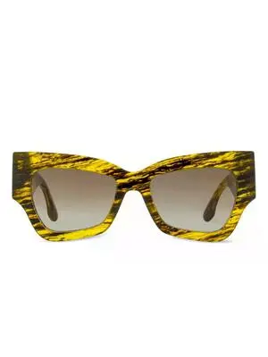 Victoria Beckham Butterfly-frame Sunglasses - Yellow