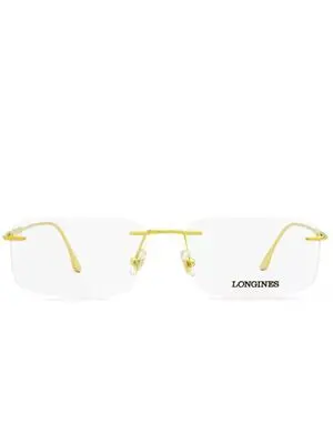 LONGINES Rimless Square-frame Glasses - Yellow