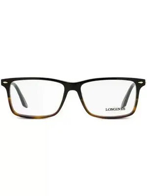 LONGINES Two-tone Rectangle-frame Glasses - Black