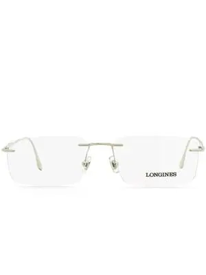 LONGINES Rimless Square-frame Glasses - Silver