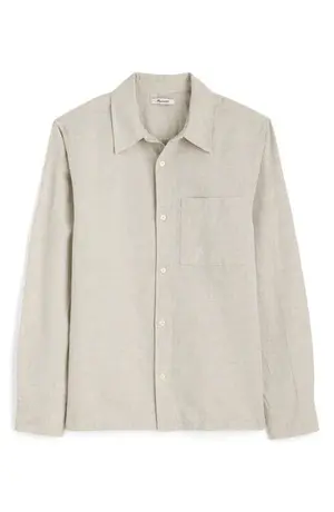 Madewell Stripe Linen & Cotton Button-up Shirt - Oat