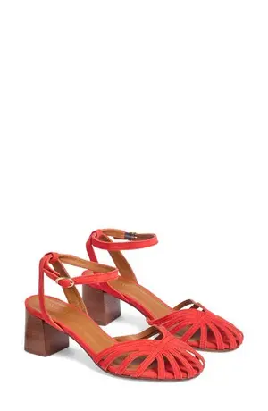 LK BENNETT Plaited D'orsay Sandal - Red