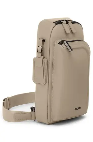 Tumi Harrison Gregory Leather Sling Bag - Limestone