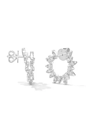 Hearts On Fire Diamond Sunburst Earrings