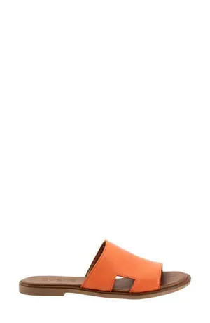 BUENO Hendrix Leather Slide Sandal - Sunset