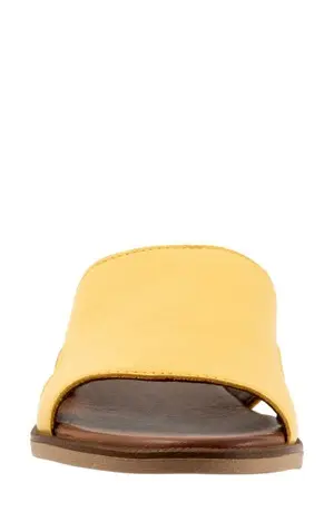 BUENO Hendrix Leather Slide Sandal