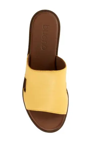 BUENO Hendrix Leather Slide Sandal