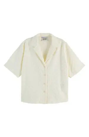 Scotch & Soda Terry Cloth Camp Shirt