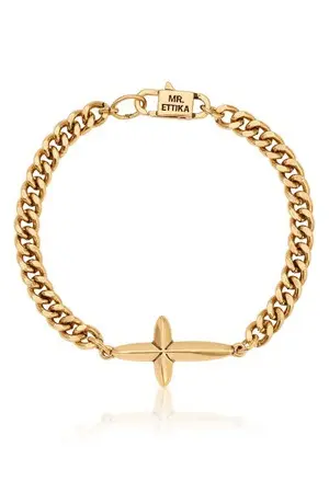 MR. ETTIKA Ettika Faithful Emblem Bracelet - Brass