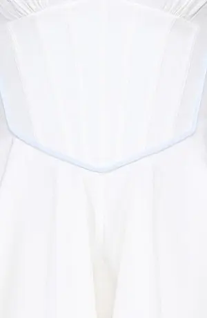 House Of Cb Eleanor Halter Romper - Cloud Dancer