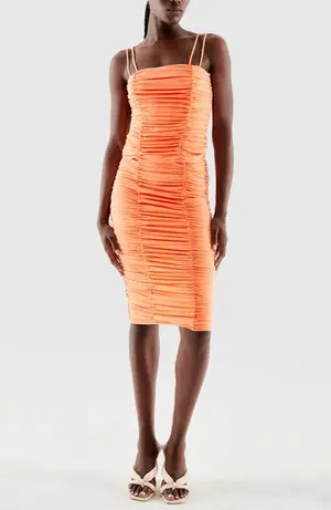 AS By DF Leona Ruched Midi Skirt