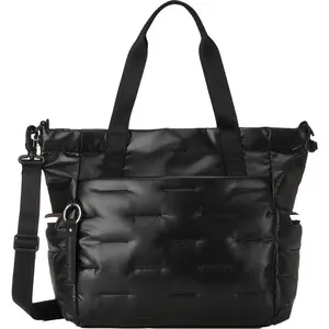 HEDGREN Puffer Water Repellent Tote - Black