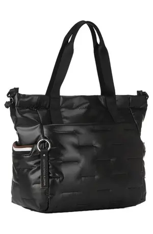 HEDGREN Puffer Water Repellent Tote - Black