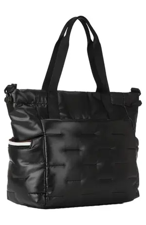 HEDGREN Puffer Water Repellent Tote - Black
