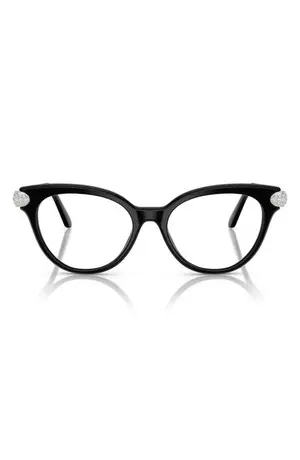 SWAROVSKI 51mm Phantos Optical Glasses - Black/ Demo Lens