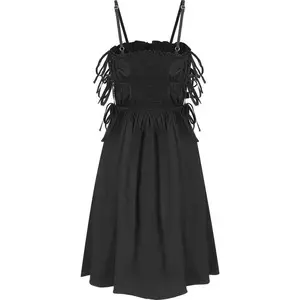 PRIME OF LIME Ines Midi Dress - Black