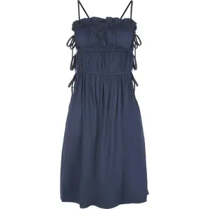 PRIME OF LIME Ines Midi Dress - Navy