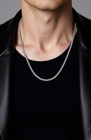 MR. ETTIKA Miami Cuban Chain Necklace - Silver