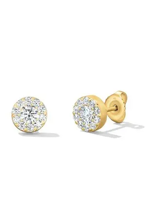 Hearts On Fire Fulfillment Diamond Stud Earrings - Yellow Gold