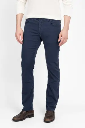 JACK OF SPADES Jack Fit Five-pocket Pants - Navy