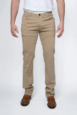 JACK OF SPADES Jack Fit Five-pocket Pants - Tan