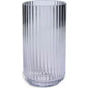 LYNGBY PORCELAEN 8-inch Fluted Vase - Clear