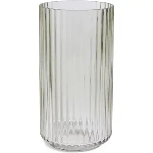 LYNGBY PORCELAEN 8-inch Fluted Vase - Smoke