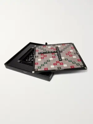 ASPREY Hanover Leather Scrabble Set
