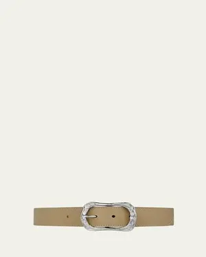 VAINCOURT PARIS La Voluptueuse Buckle Leather Belt