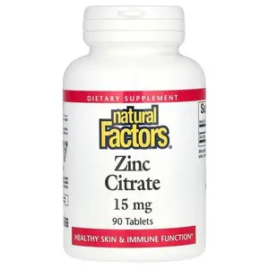 NATURAL FACTORS Zinc Citrate 90 Tablets - One-color