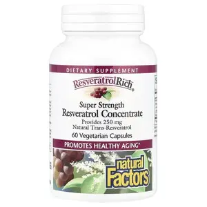 NATURAL FACTORS Resveratrol Concentrate 60 Capsules - One-color