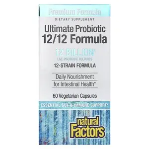 NATURAL FACTORS Ultimate Probiotic 12/12 Form 60 Capsules - One-color