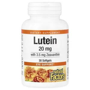 NATURAL FACTORS Lutein 20mg 30 Softgels - One-color