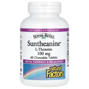 NATURAL FACTORS Suntheanine L-theanine 60 Tablets - One-color