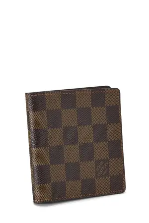 LOUIS VUITTON Damier Ebene 6 Cartes Credit Bi-fold Wallet