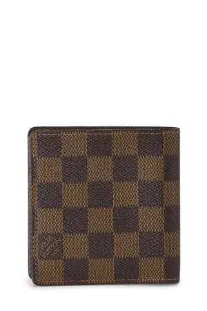 LOUIS VUITTON Damier Ebene 6 Cartes Credit Bi-fold Wallet