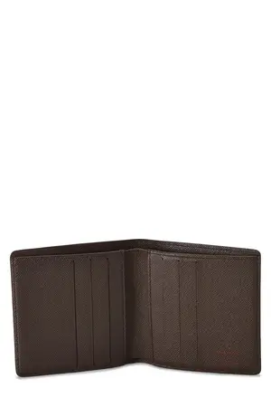 LOUIS VUITTON Damier Ebene 6 Cartes Credit Bi-fold Wallet