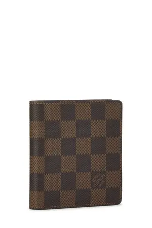 LOUIS VUITTON Damier Ebene 6 Cartes Credit Bi-fold Wallet