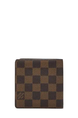 LOUIS VUITTON Damier Ebene 6 Cartes Credit Bi-fold Wallet