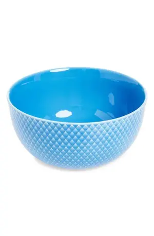 LYNGBY PORCELAEN Rhombe Color Serving Bowl - Blue