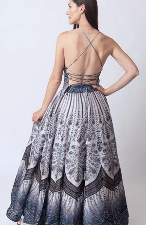 RAAS Ruba Printed Long Dress
