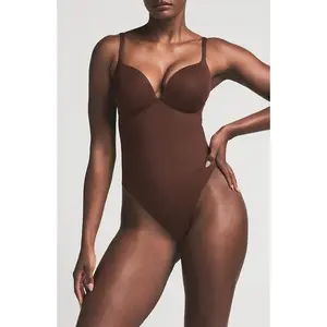 SKIMS Ultimate Body Push-up Thong Bodysuit - Cocoa
