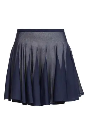 Alaïa Fine Knit Skater Skirt - Minuit