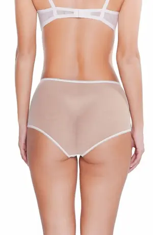 HUIT Amoureuse High Waist Embroidered Lace Briefs