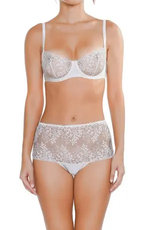 HUIT Amoureuse High Waist Embroidered Lace Briefs